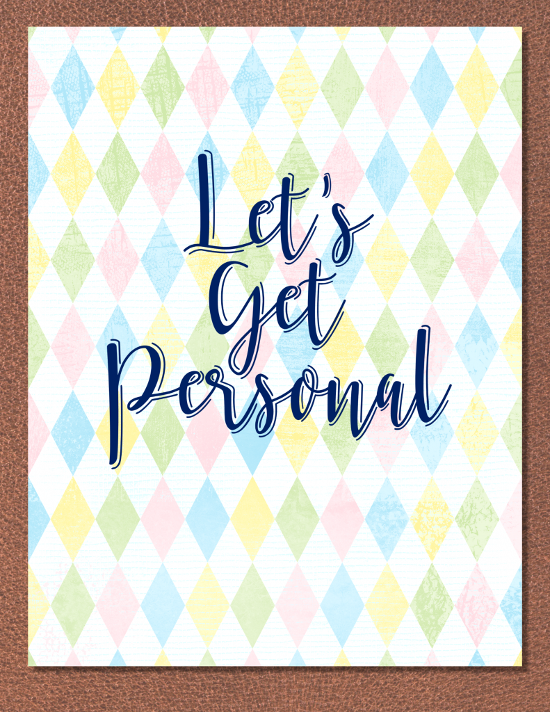 Let's Get Personal - Marian's Designs